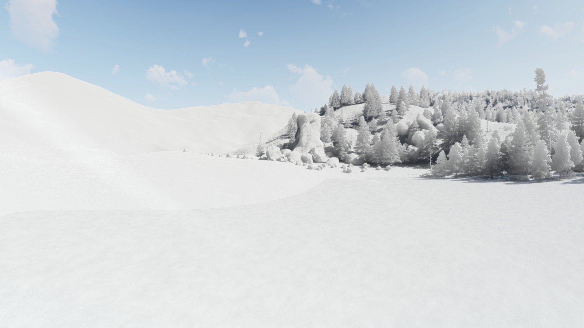 SKY BOX 8K - SNOW WHITE COVERED HILLS - Buy Royalty Free 3D model by ...