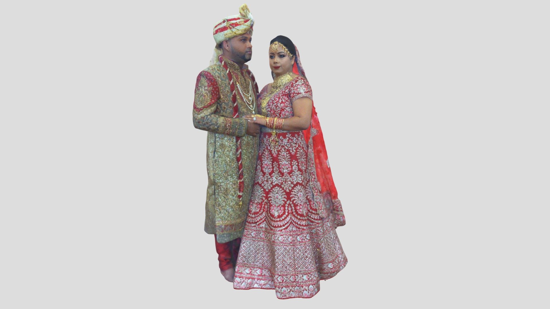 Nisha & Shyam - 3D Portrait Scan (2) - 3D model by Lifelike Captures ...