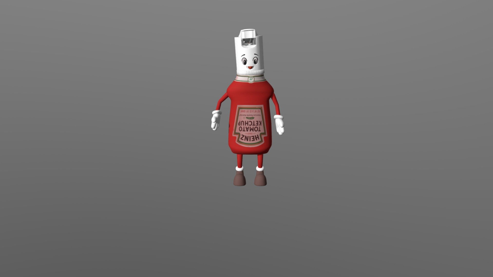 Heinz Ketchup Comic Character - 3D model by packschuss [b960883 ...