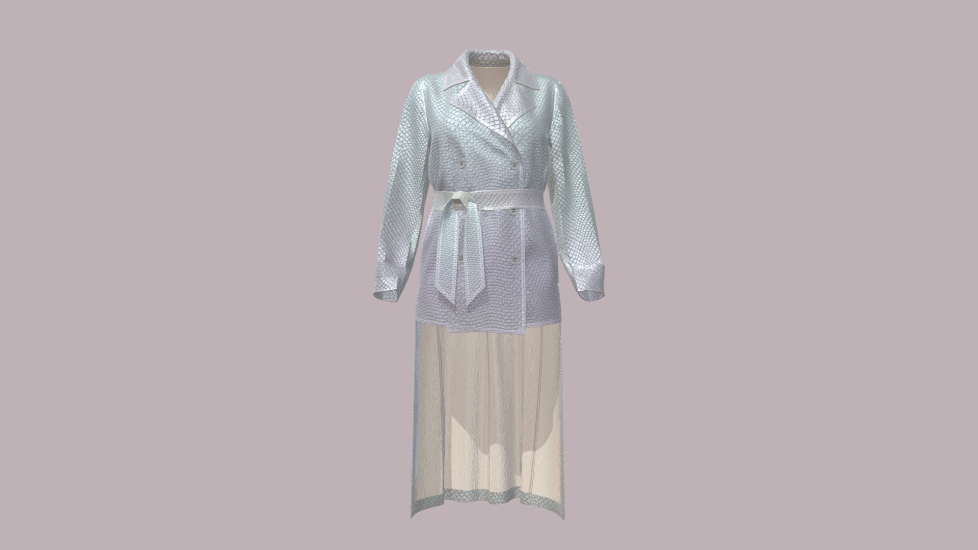 Gradient Metallic PU Tailcoat - 3D model by featuringbyoi [b961135 ...
