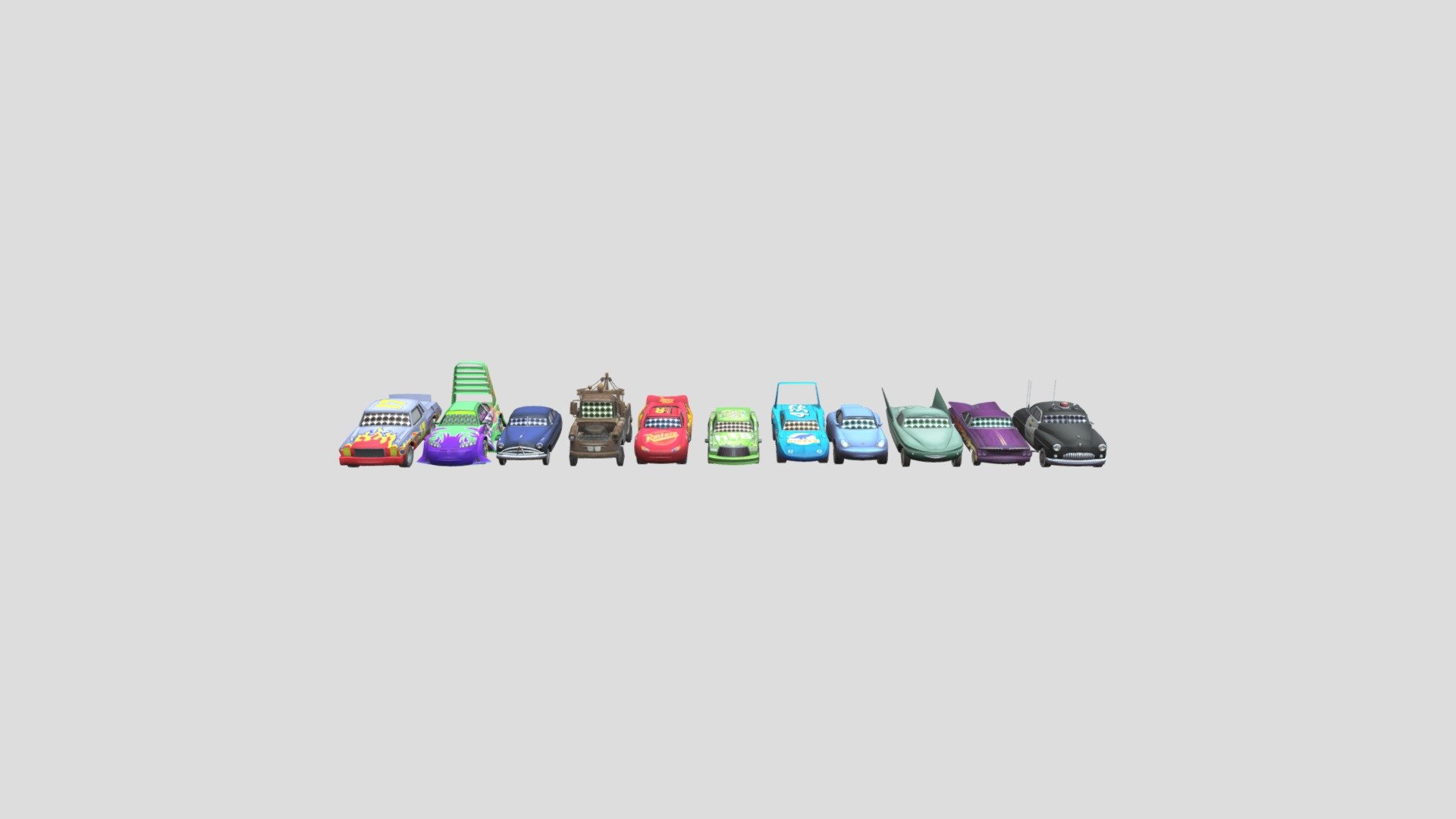Cars GameCube Character Players - Download Free 3D model by ...