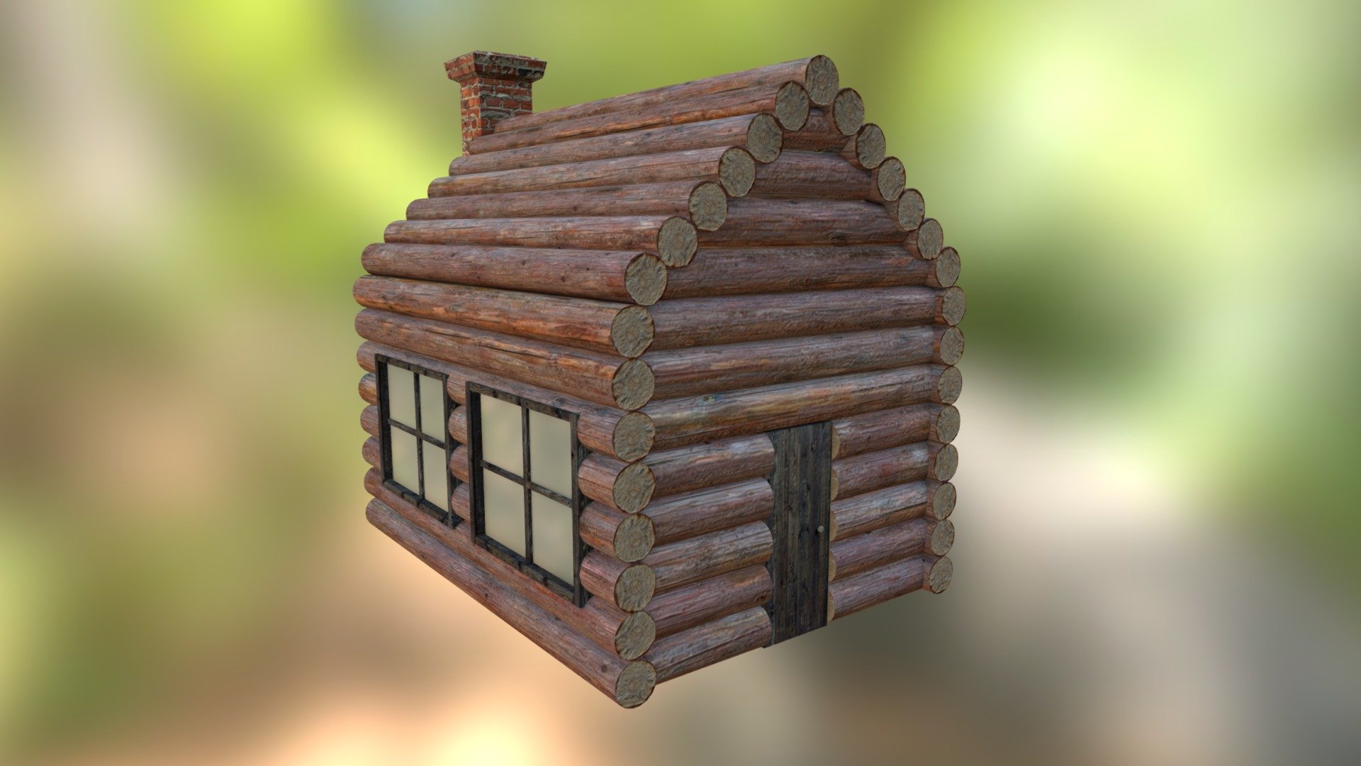 Log cabin - 3D model by cubedreality [b963d1a] - Sketchfab