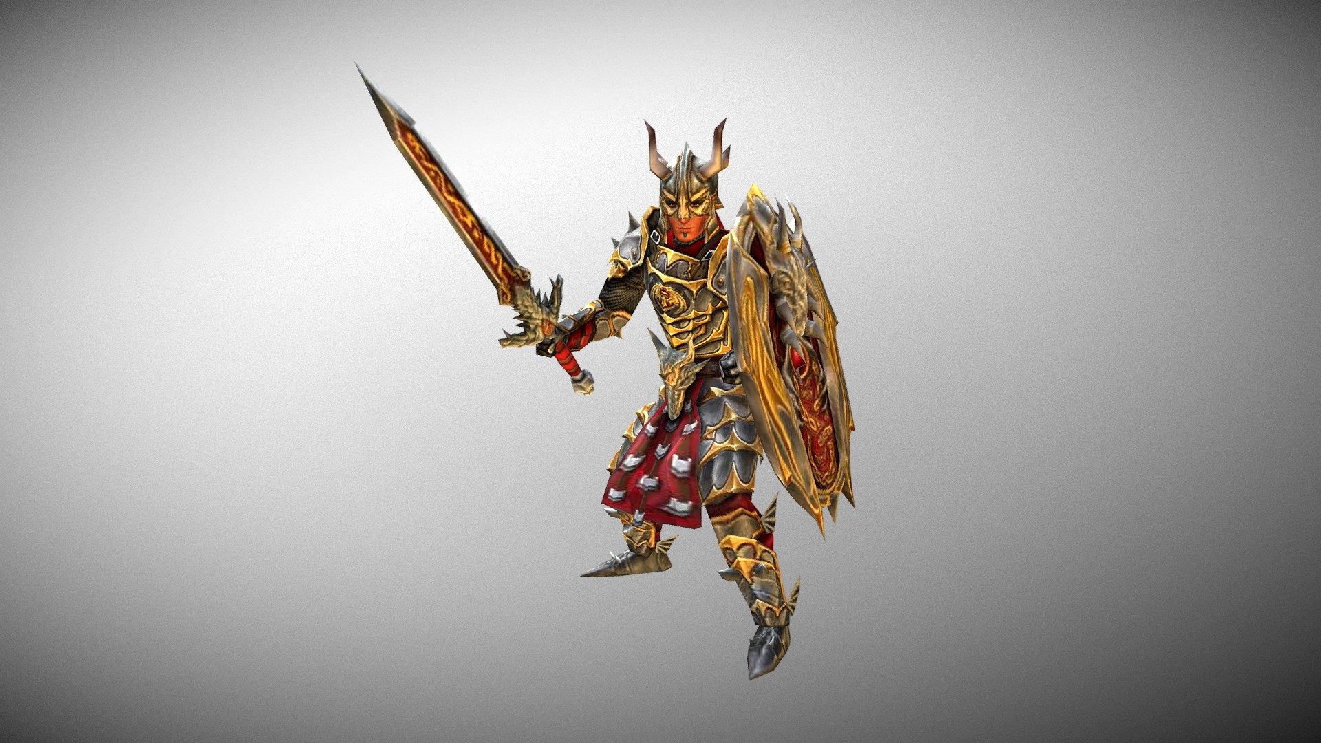 Dragonlord Armor Warrior - 3D model by Virtual Realms (@VRCat) [b966aad ...