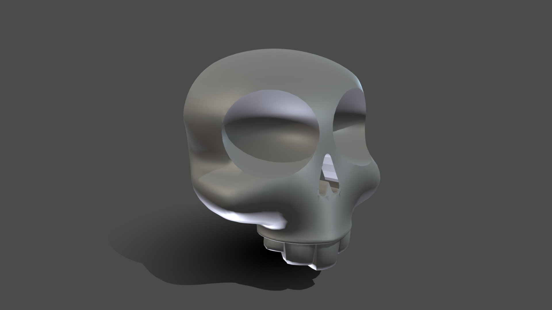 Simple Head skull catoon style - 3D model by delgadoroca [b967b08 ...