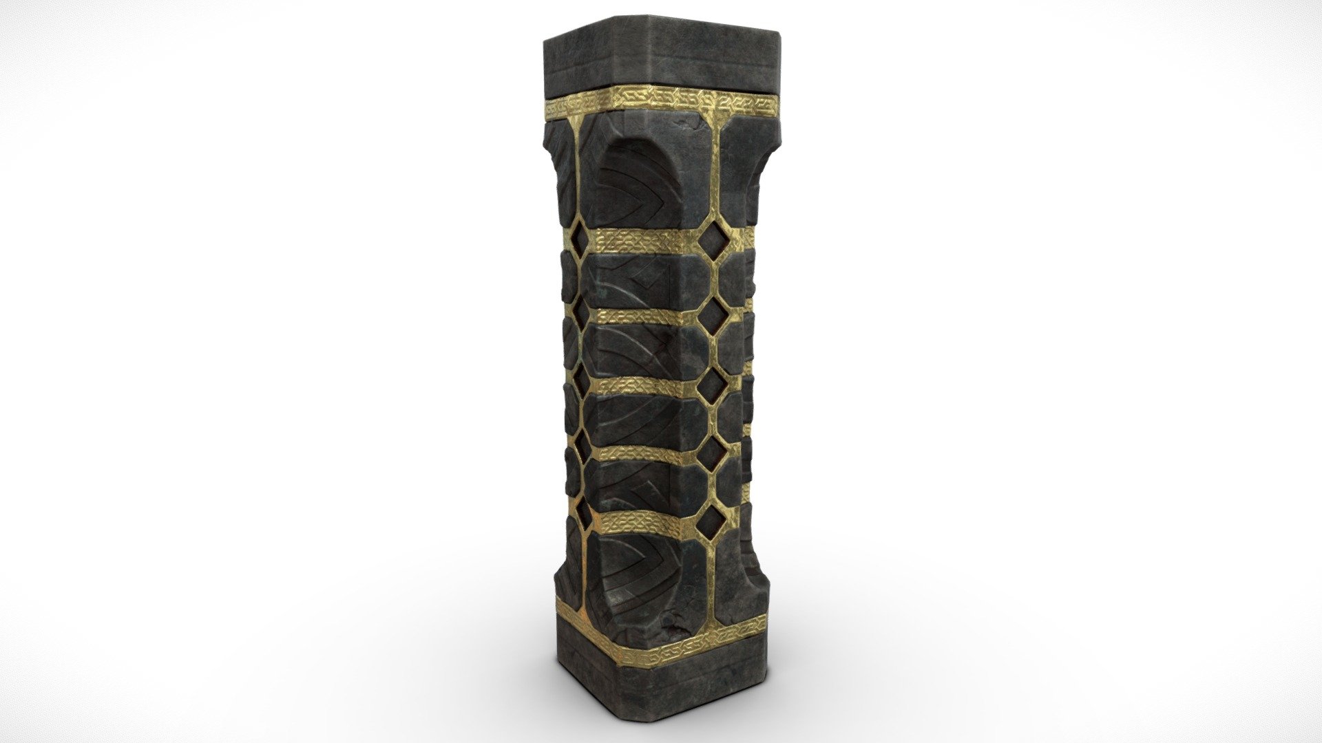 Dwarven Medieval Fantasy Pillar Column - Buy Royalty Free 3D model by ...