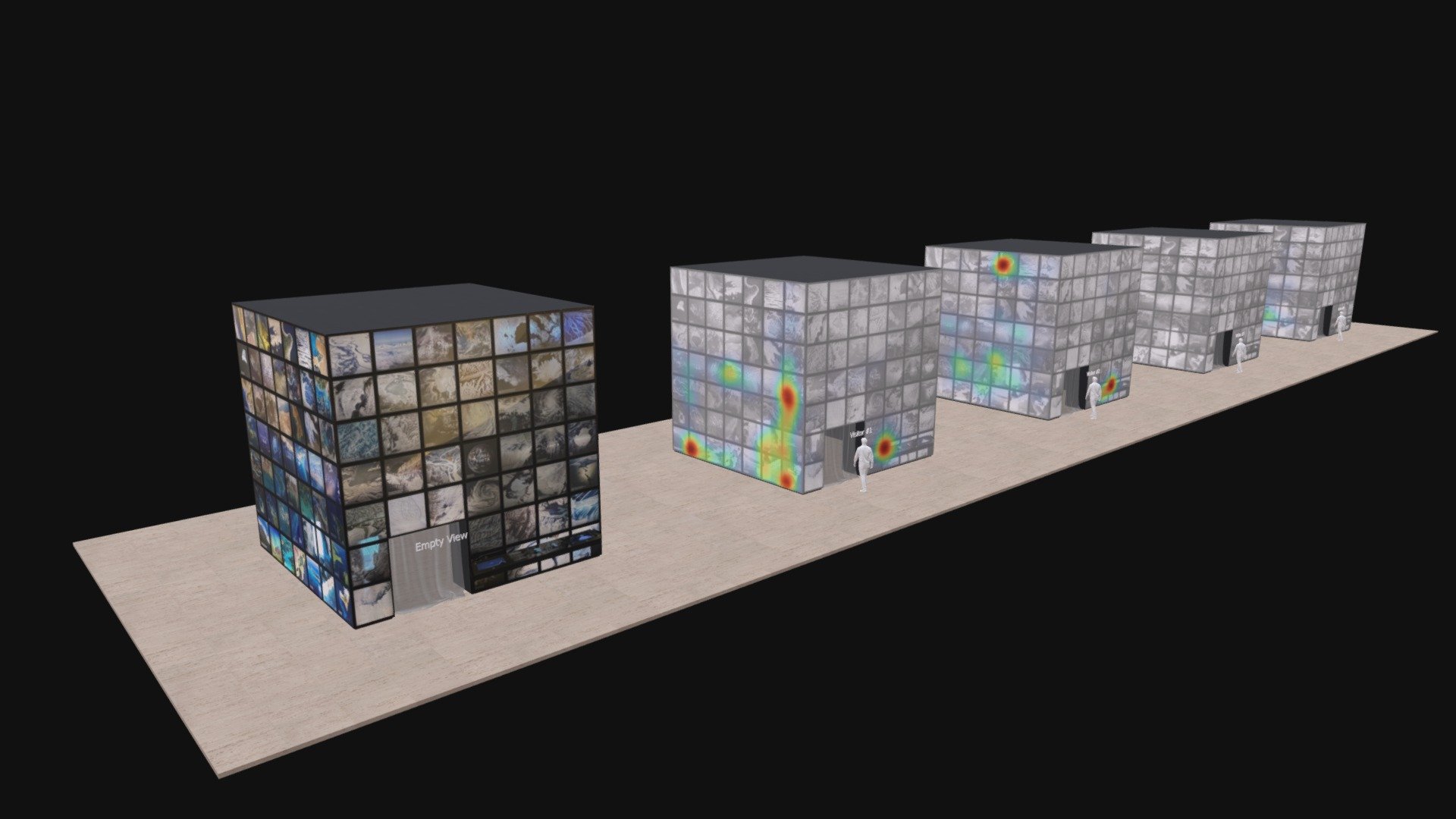 Museum Visitor's Fixation Heatmaps V4 - Download Free 3D model by ...