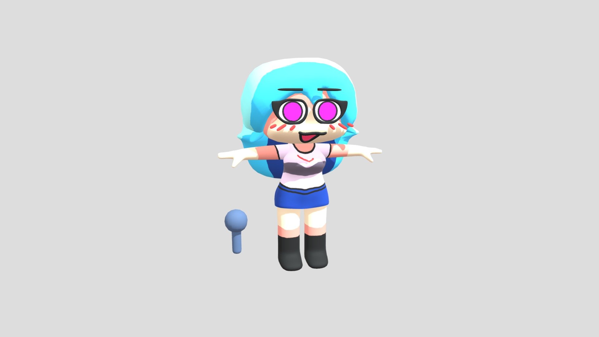 Sky (FNF) - Download Free 3D model by axlhusmillo [b96b9c2] - Sketchfab
