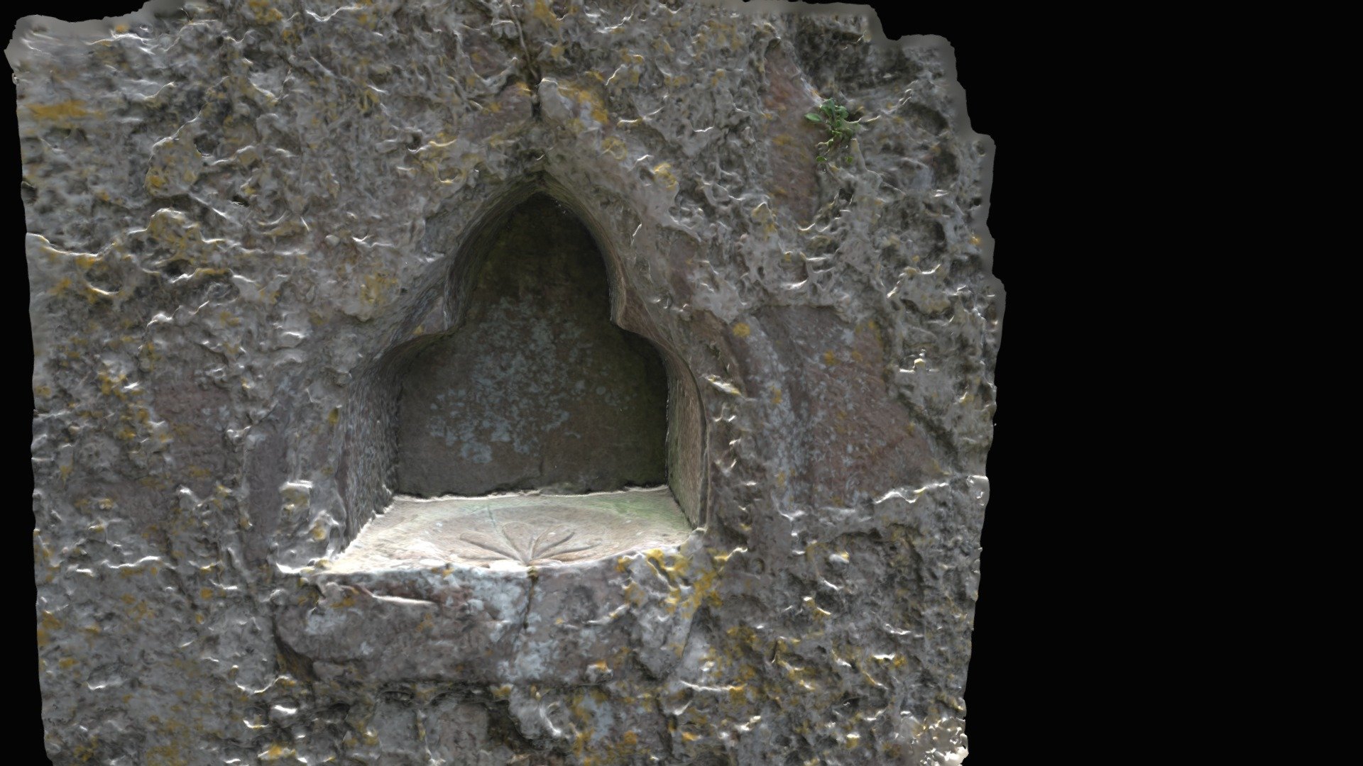 Piscina, Monsea Church Ruins (TN020-028001-) - Download Free 3D model ...