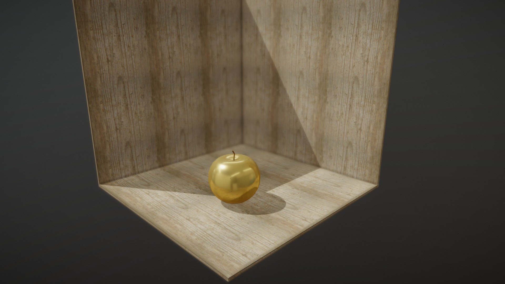 Golden Apple - 3D model by raggy0 [b96ce01] - Sketchfab