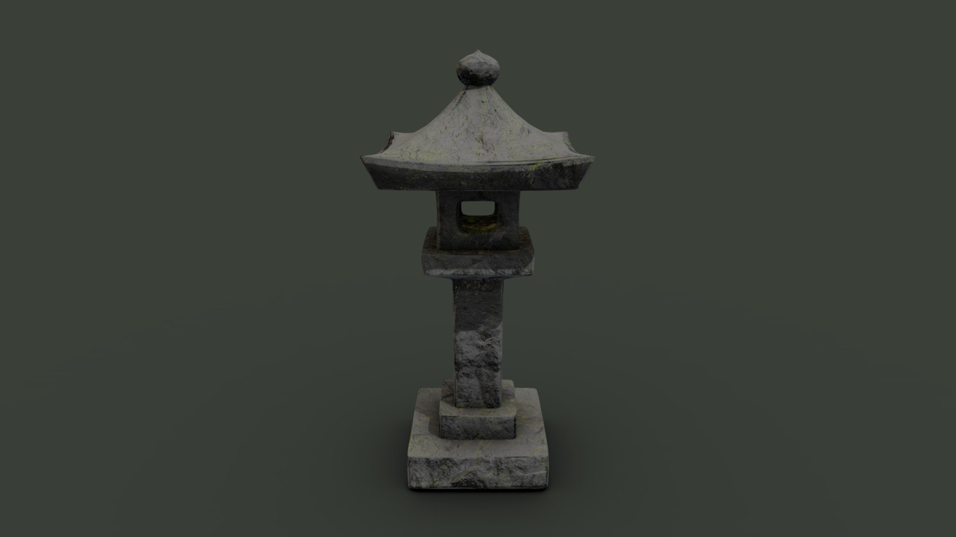 stone lantern - 3D model by hyl0p1q [b96f4df] - Sketchfab