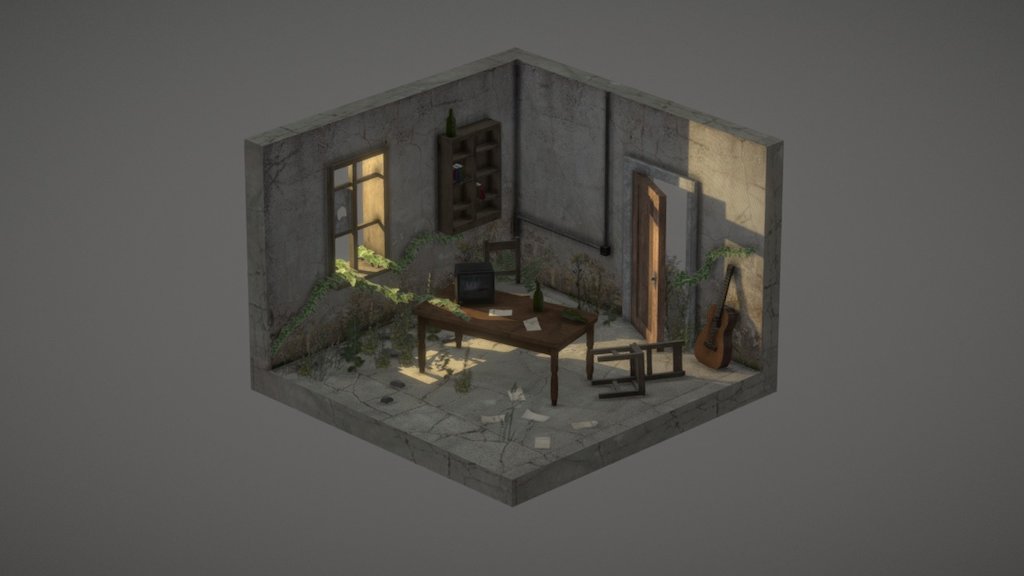 Overgrown Room - 3D model by Jamey_B (@Jamey98) [b970a0b] - Sketchfab