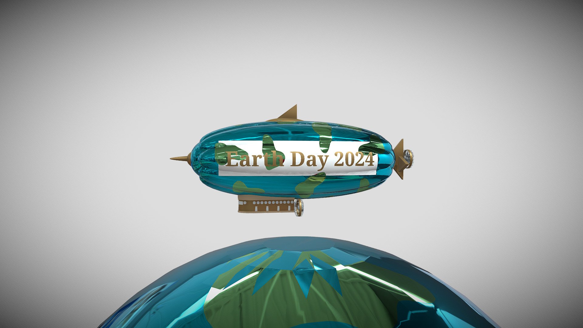 Earth Day 2024 Airship - 3D model by MarcelP. Tinkercad (@MarcelP ...