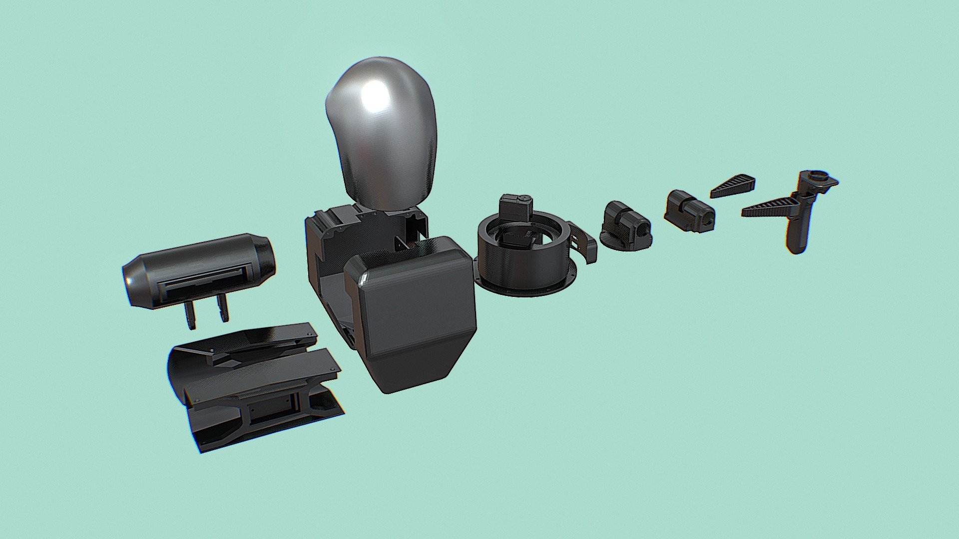 Robot parts for printing | low poly - 3D model by Edicine [b975f51 ...
