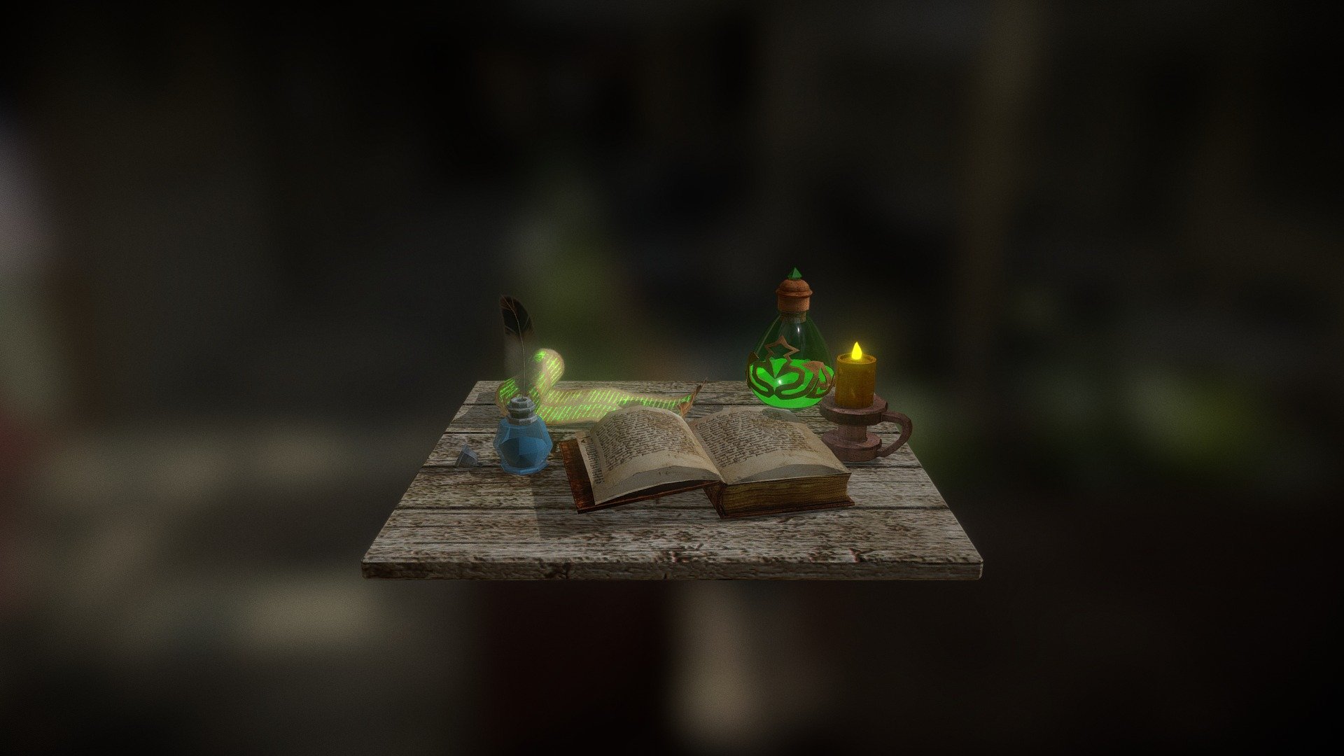 Antiques scene - 3D model by katrinka_art [b976eed] - Sketchfab