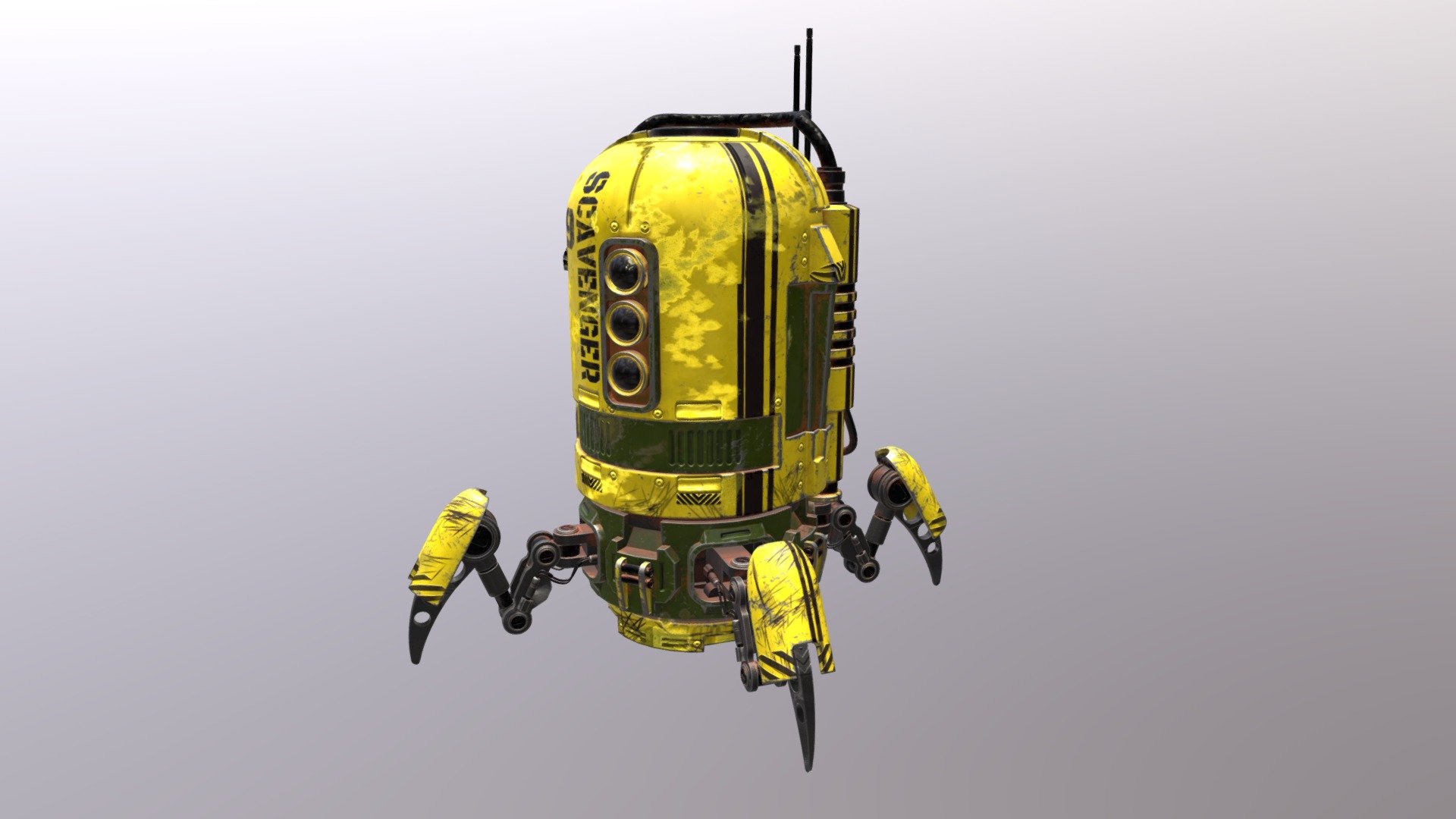 SpiderBot - 3D model by COOKJUANITA [b9772a1] - Sketchfab