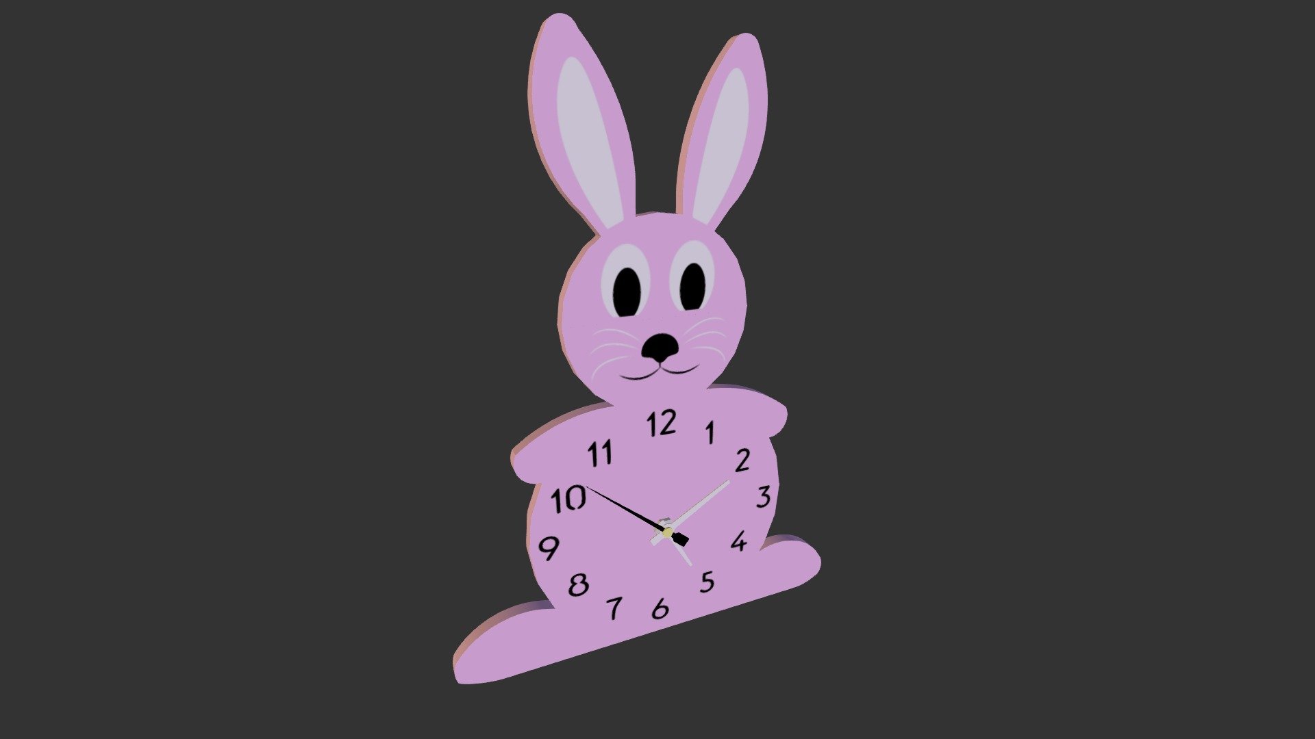 rabbit clock - 3D model by beme01 [b9785a8] - Sketchfab