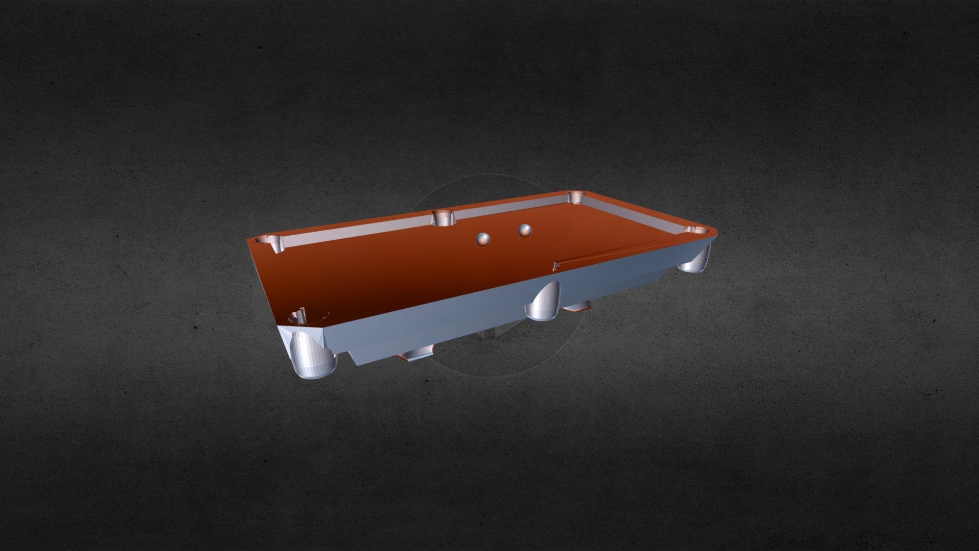 Pool Table - 3D model by Steve McDougall (@stevemcdougall) [b978664 ...