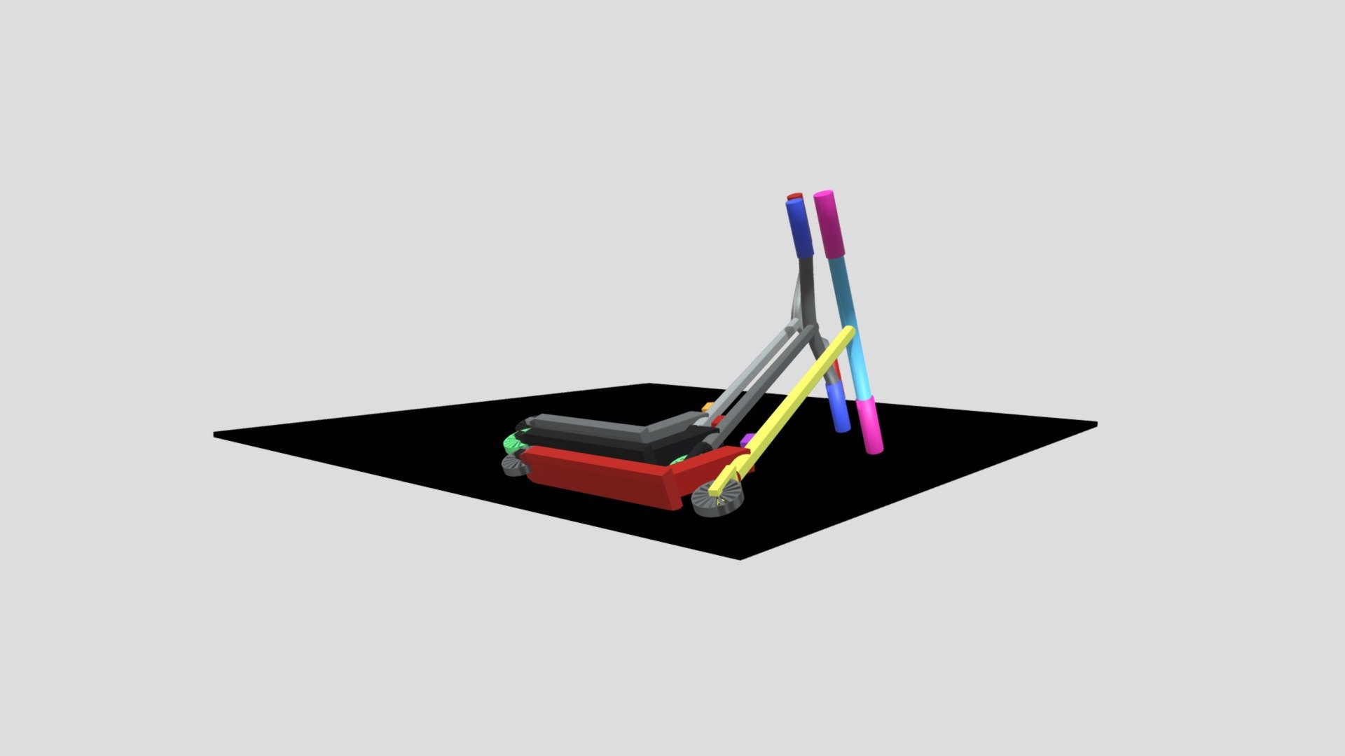 custom pro scooters with custom handlebars - Download Free 3D model by ...