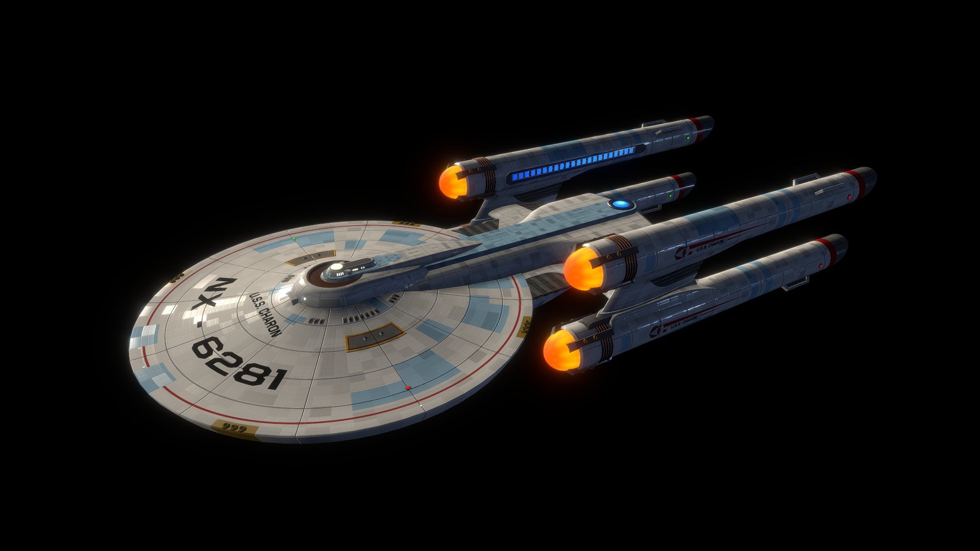 U.S.S. Charon (Star Trek Fan Design) - Download Free 3D model by ...