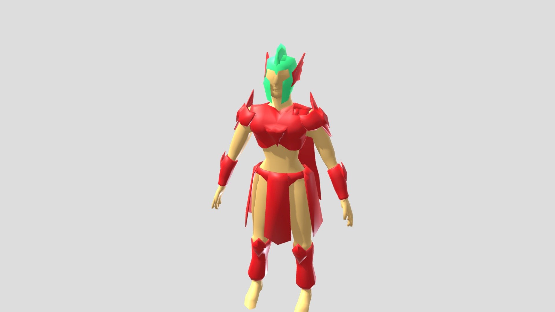 Eunice Alejandra Perez Galvan_Personaje ARMADURA - 3D model by ...