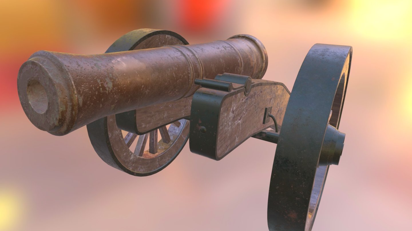 Cannon re-textured - 3D model by Bjørnar Aarset (@bjornaraarset ...
