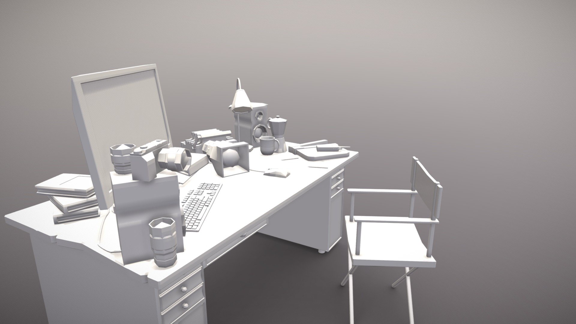 [Student Work] Etabli - Movie Director - 3D model by Stevan Henry ...