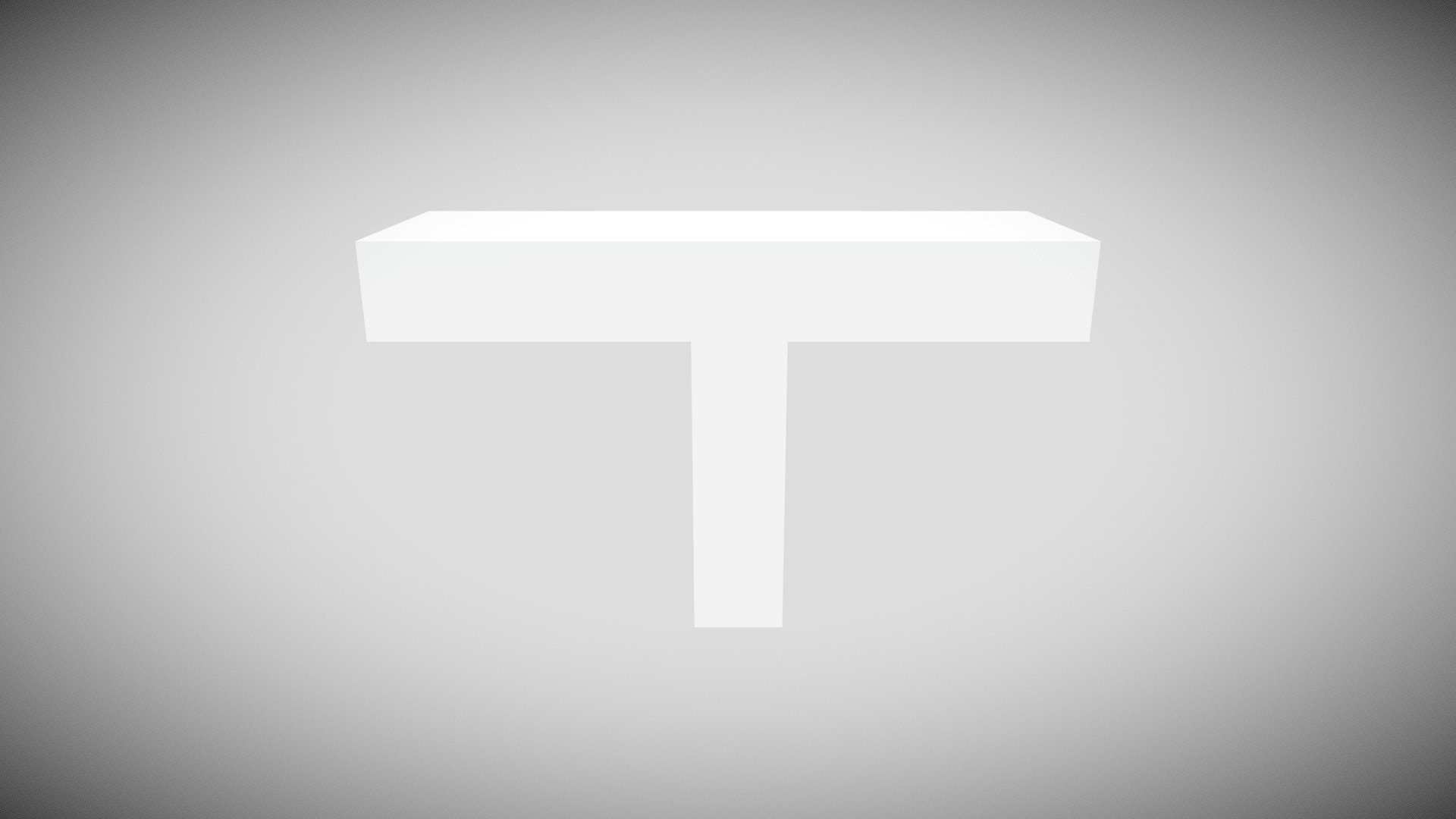 T Shaped Console Table - Download Free 3D model by cirax-we [b9839da ...