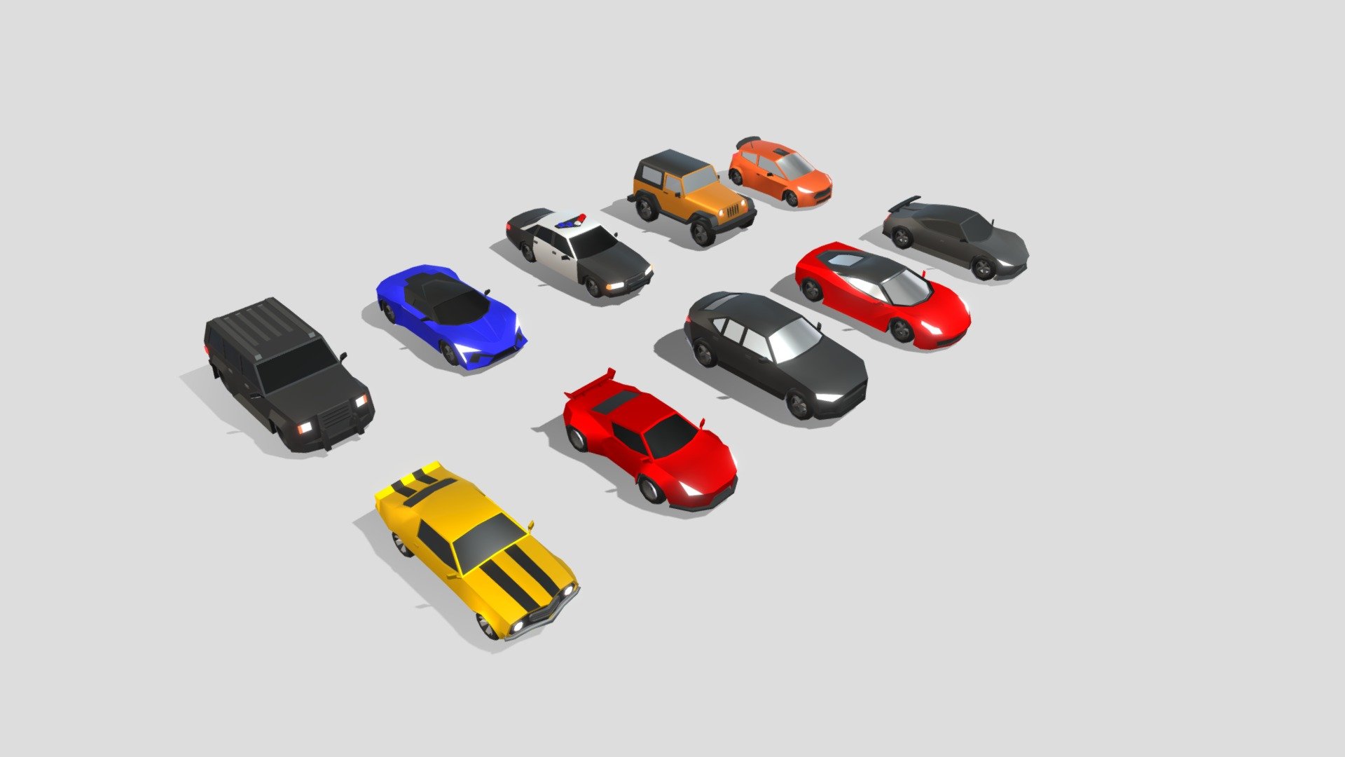Low poly cars - Download Free 3D model by Cosmo (@cosmoart) [b98425a ...