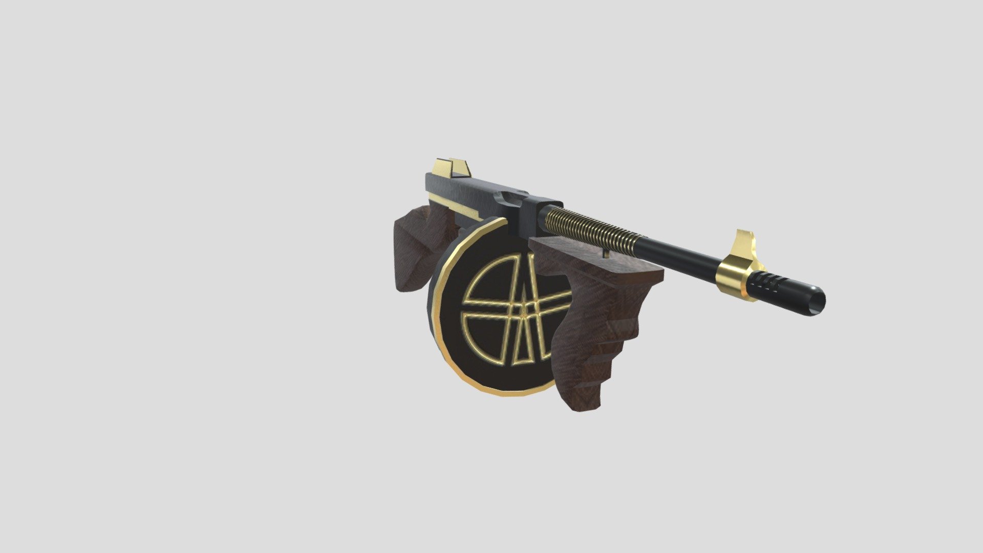 Thompson Gun - Download Free 3D model by meleeeeeel [b986bbb] - Sketchfab