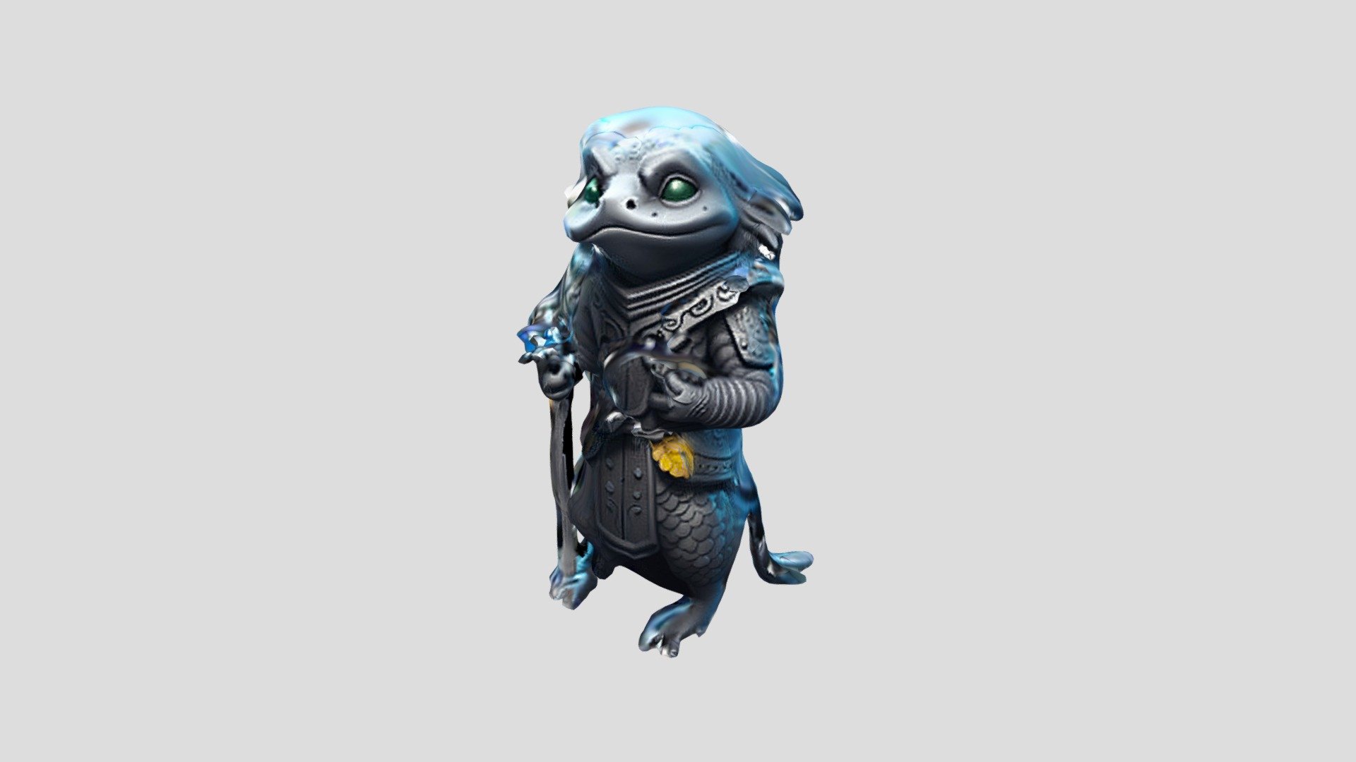 Frog Knight A cartoon frog dressed in armor a - Download Free 3D model ...