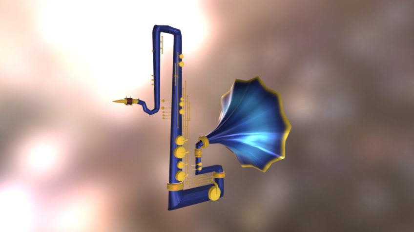 Prop Saxophone Colour - 3D model by stephanie.ndet [b987b93] - Sketchfab