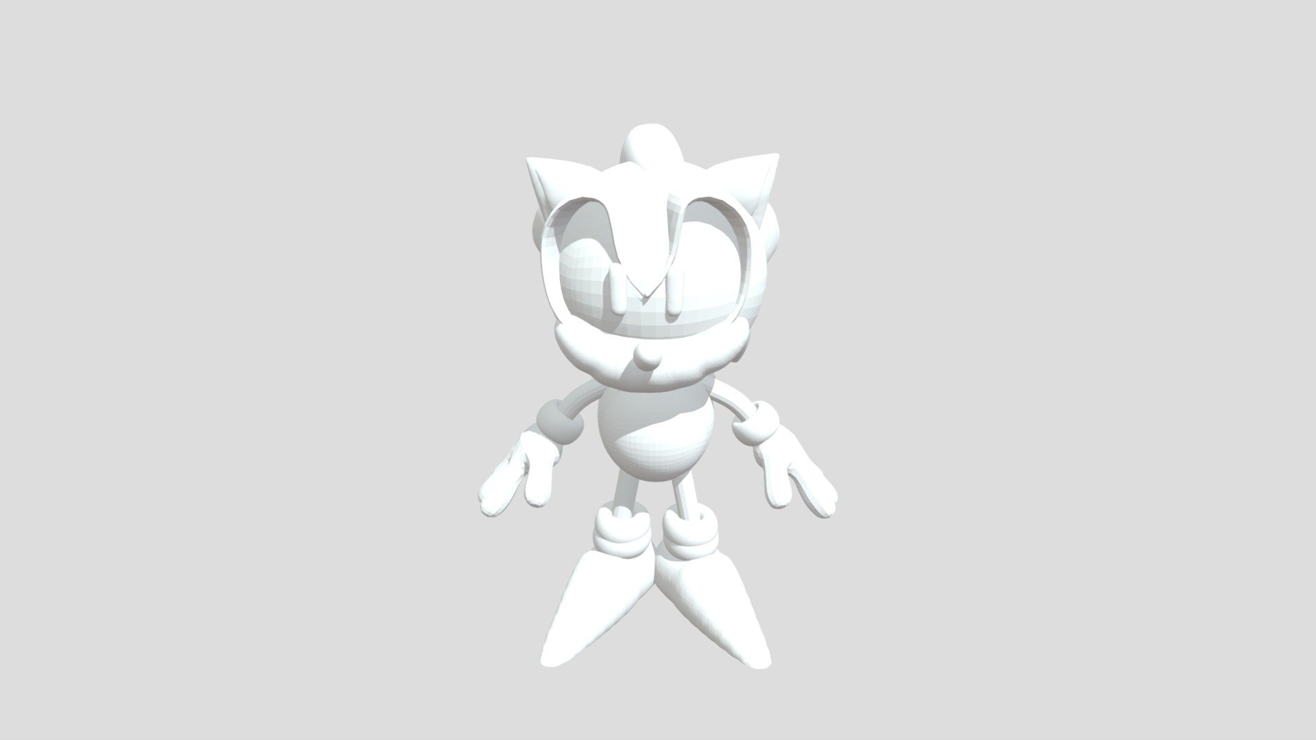 90's American Sonic Render - 3D model by rr271857 [b987f85] - Sketchfab