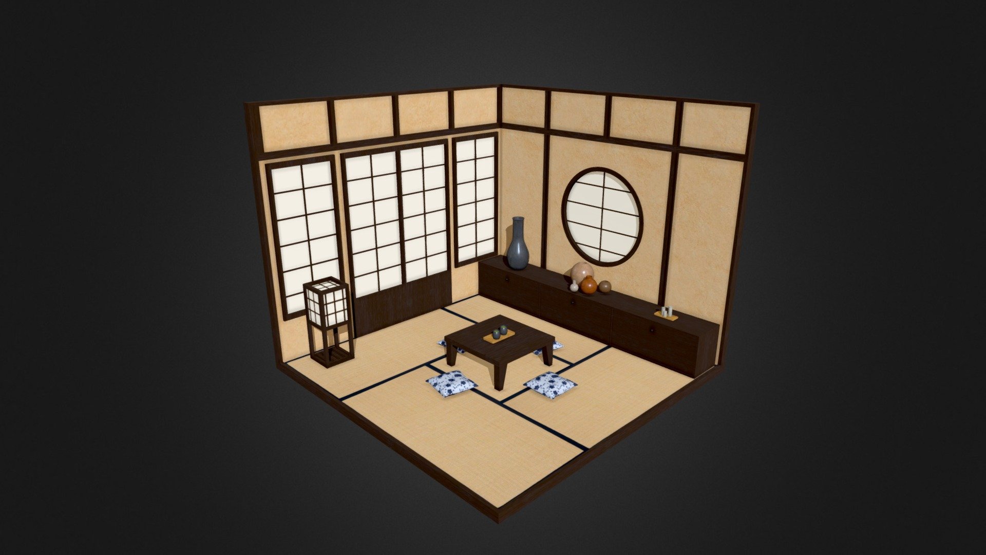 Japanese room - Download Free 3D model by patrakeevasveta [b988c1f ...