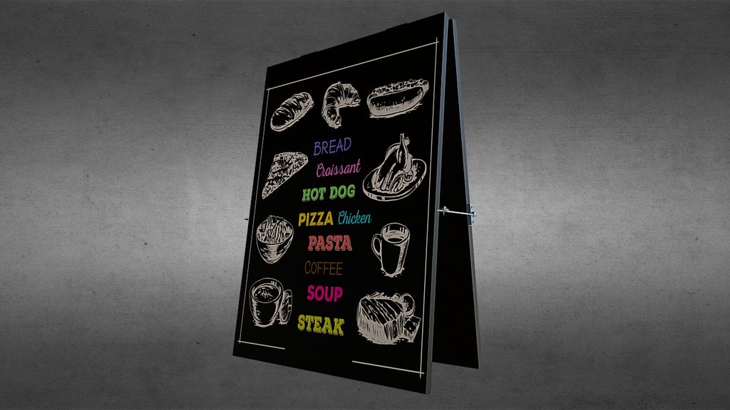 Restaurant Sign - Download Free 3D model by ESO (@lkikelodeon) [b989059 ...