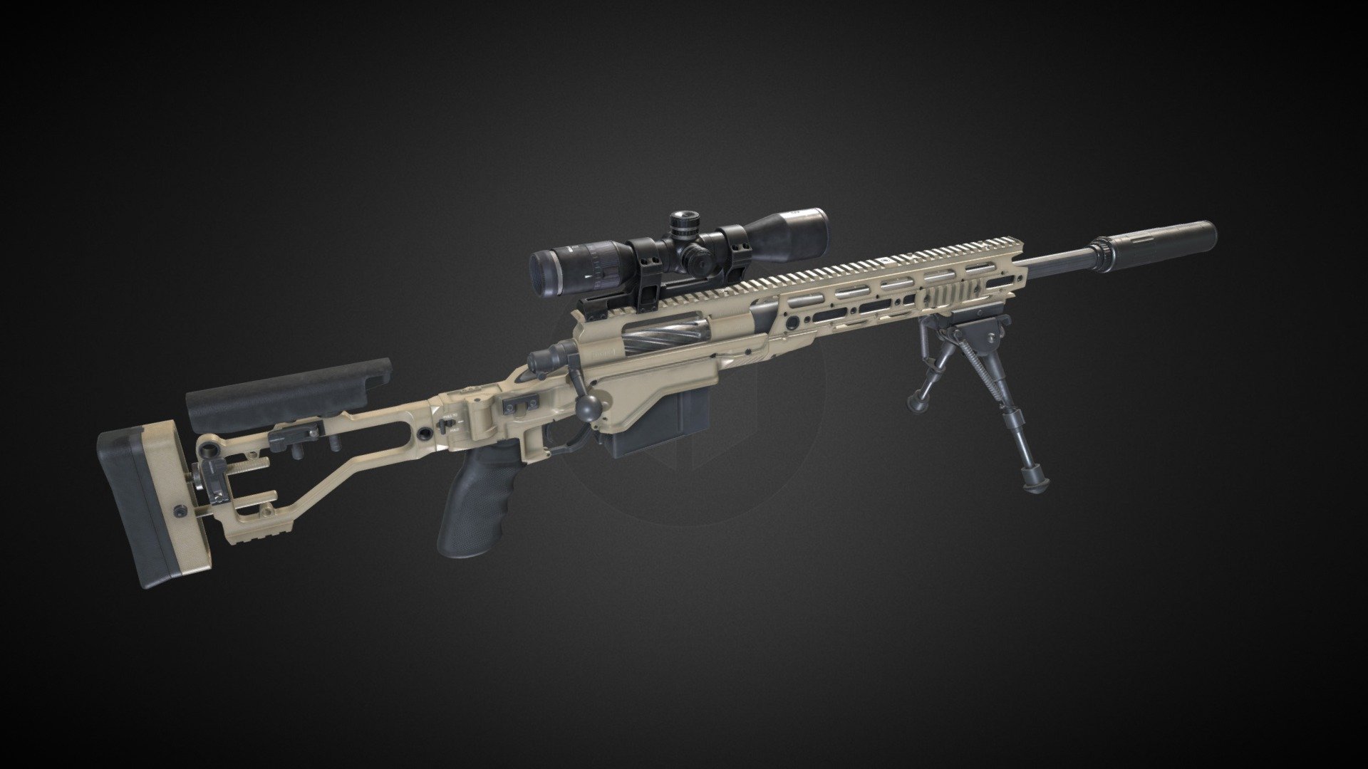 CSR USASOC Sniper Rifle - Buy Royalty Free 3D model by Akinaro [b98d915 ...