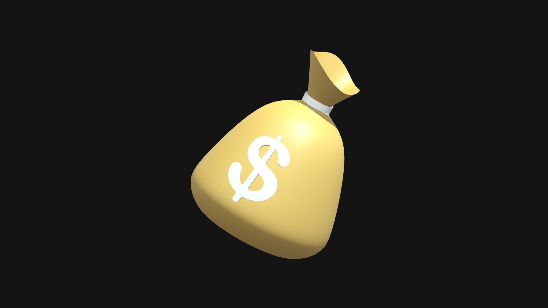 Money Bag Icon - Buy Royalty Free 3D model by arc.jabbar (@arc_jabbar ...