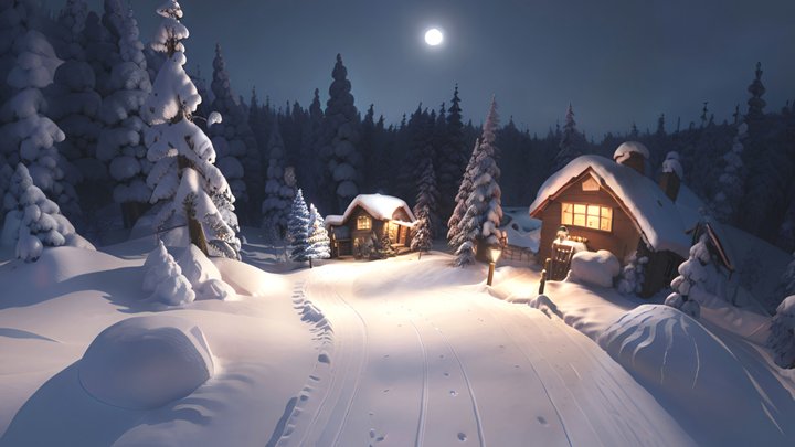 Winter-environment 3D models - Sketchfab