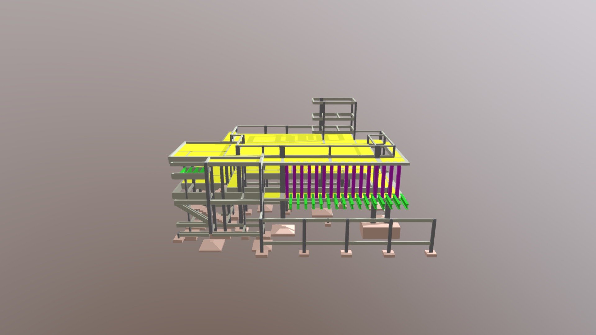 ESTRUTURA OL - 3D model by Eng. Civil Marco Antonio (@engcivil ...