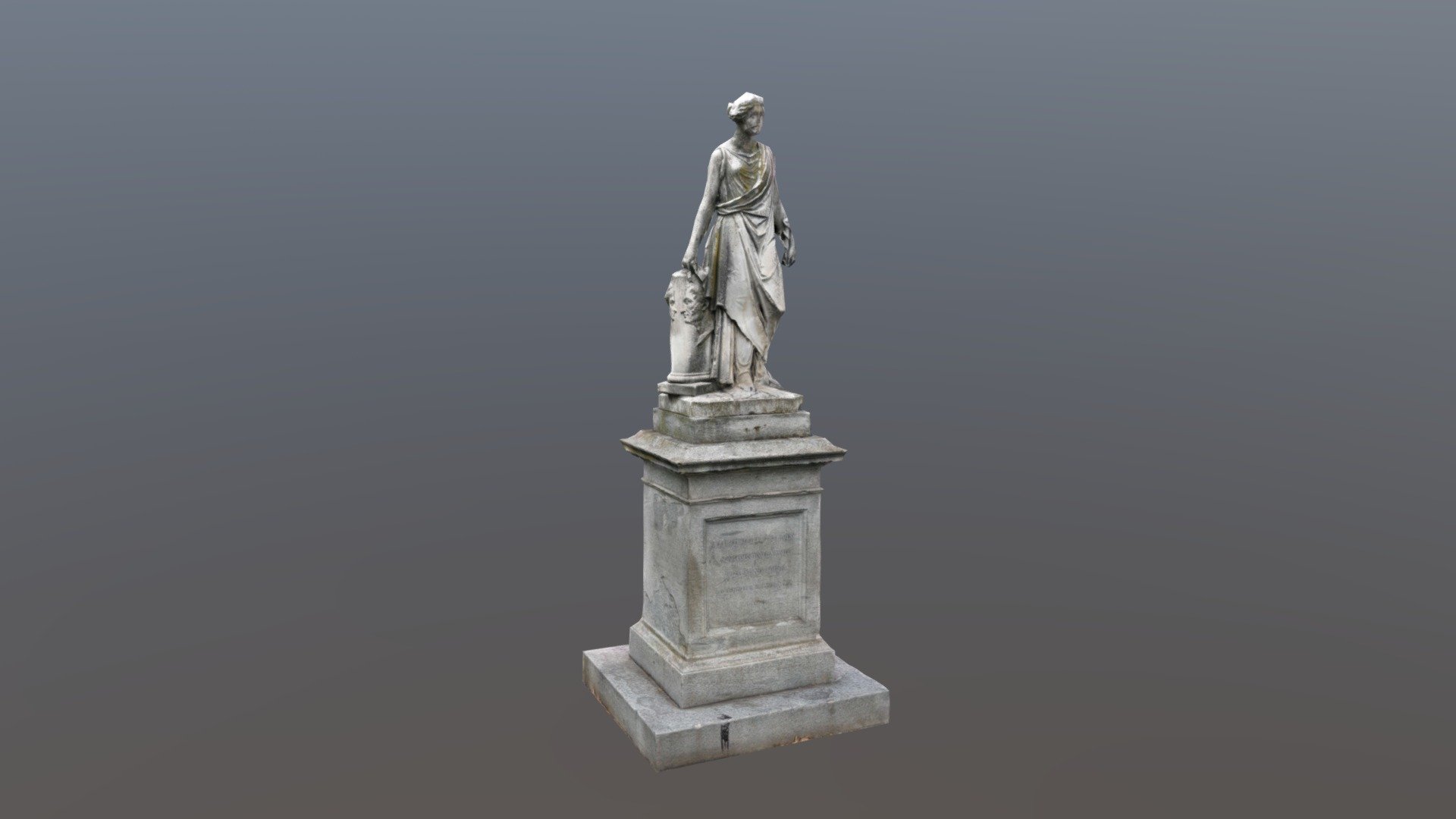 Statue. Medford Square in Alba (Italy) - Download Free 3D model by ale ...