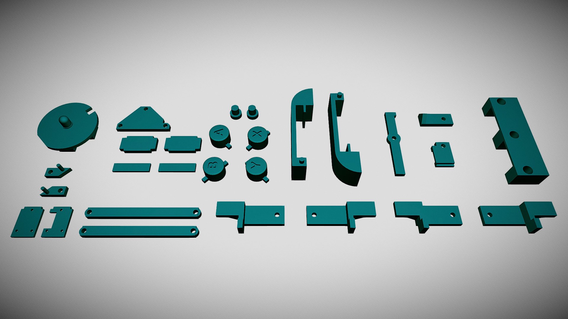 Game Console - Buttons & Miscellaneous - Download Free 3D model by ...