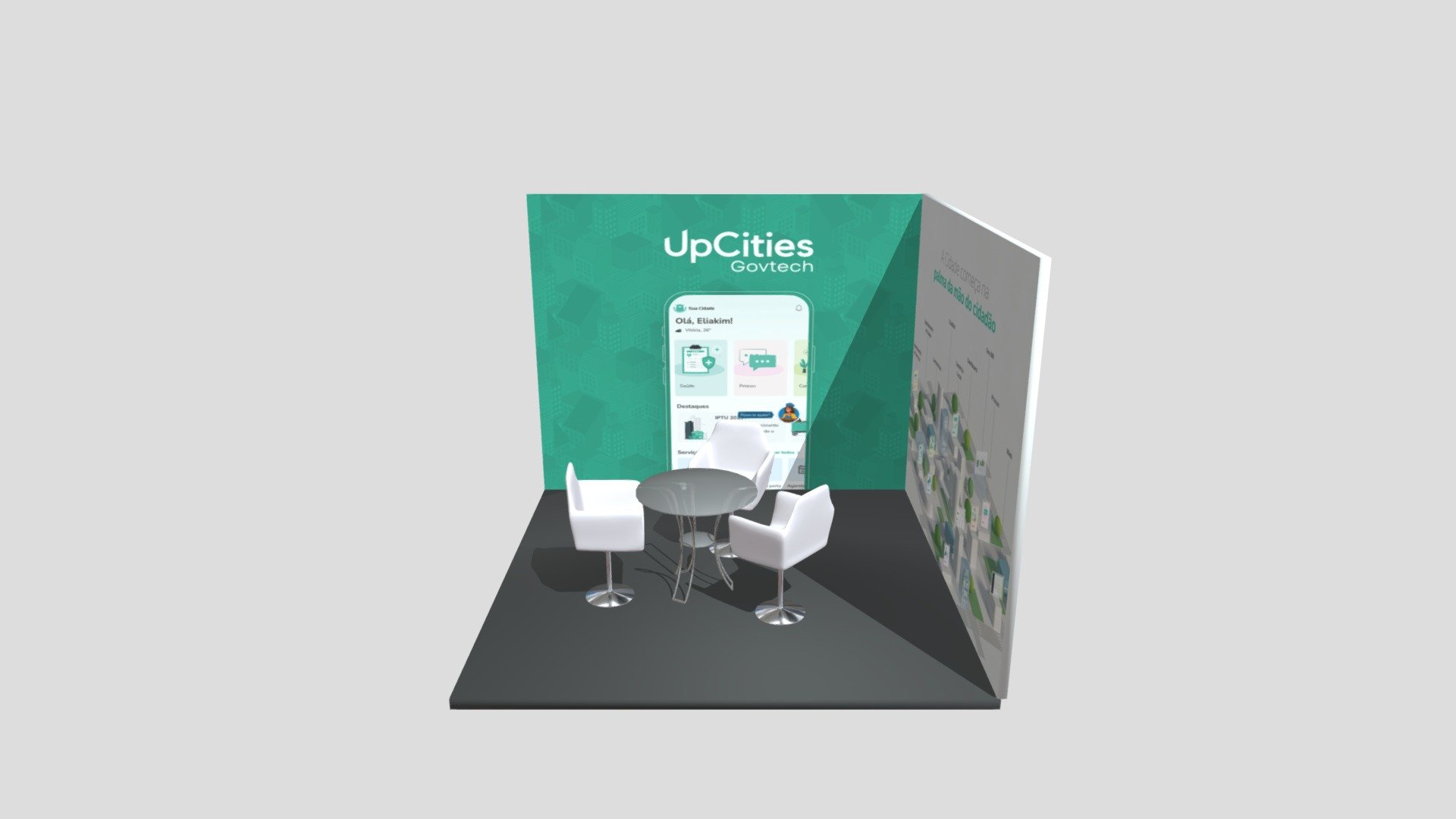 Backdrop UpCities CSC - 3D model by marcelofranco [b995a41] - Sketchfab
