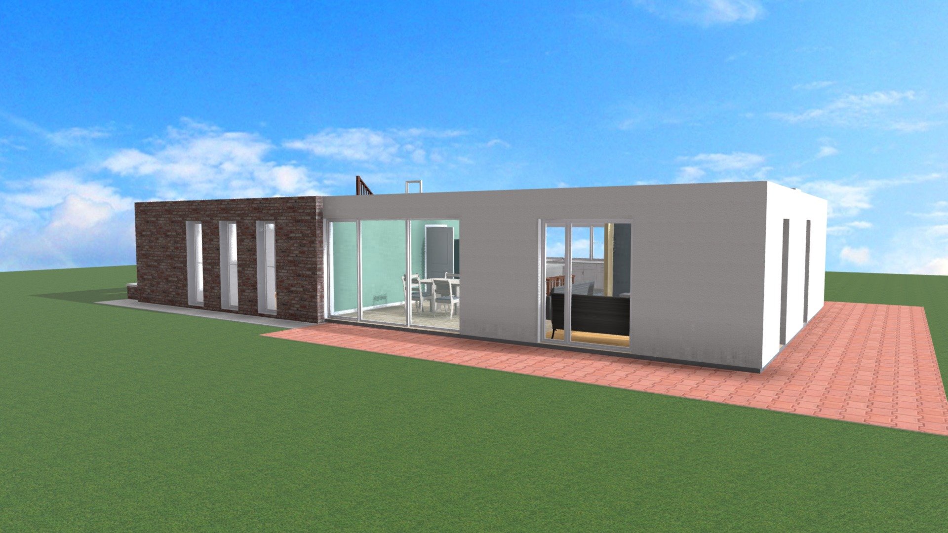 Custom Design house - 015 (Ground Floor) - 3D model by Virtual Teic ...