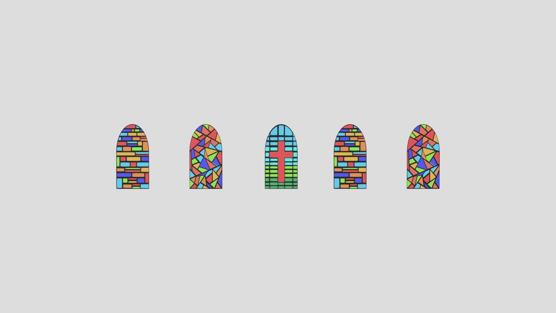 stained glass - 3D model by adam (@zyzxn) [b997c9b] - Sketchfab