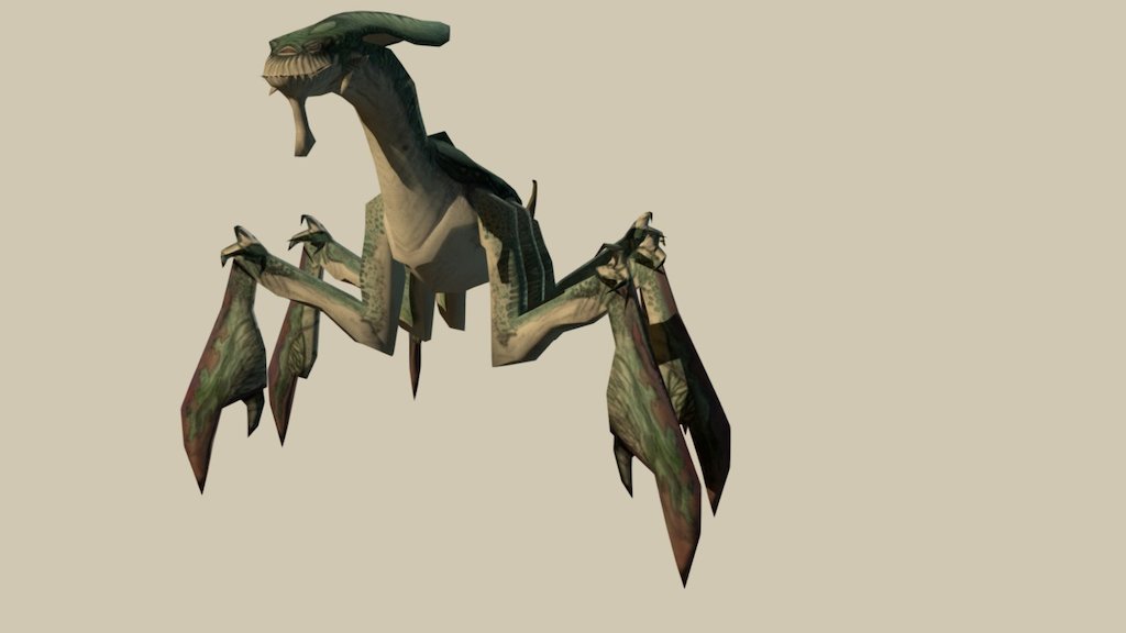 Acklay Low Poly Hand-Painted Texture - 3D model by Lizard (@Lizard ...