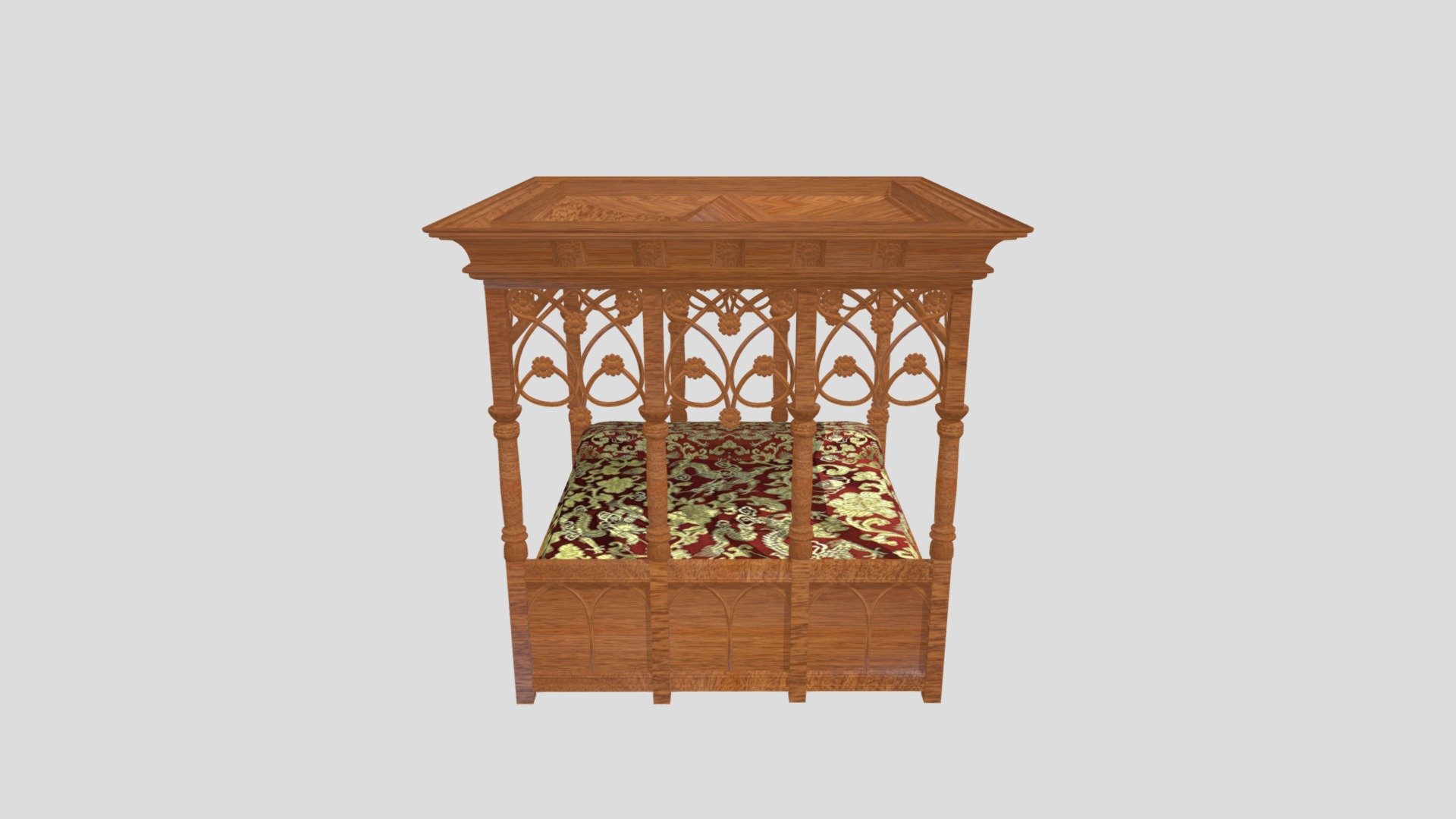 Goth Bed - Download Free 3D model by InaweofGod [b99ecd0] - Sketchfab