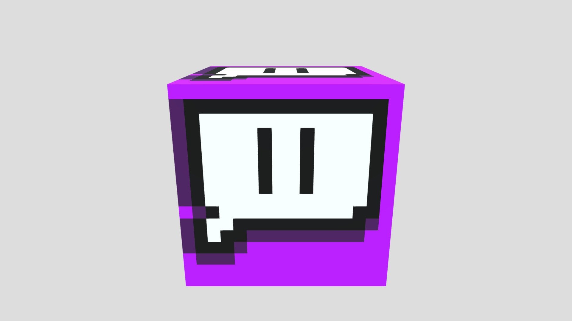 Twitch block - 3D model by Goulax2 [b9a3f80] - Sketchfab