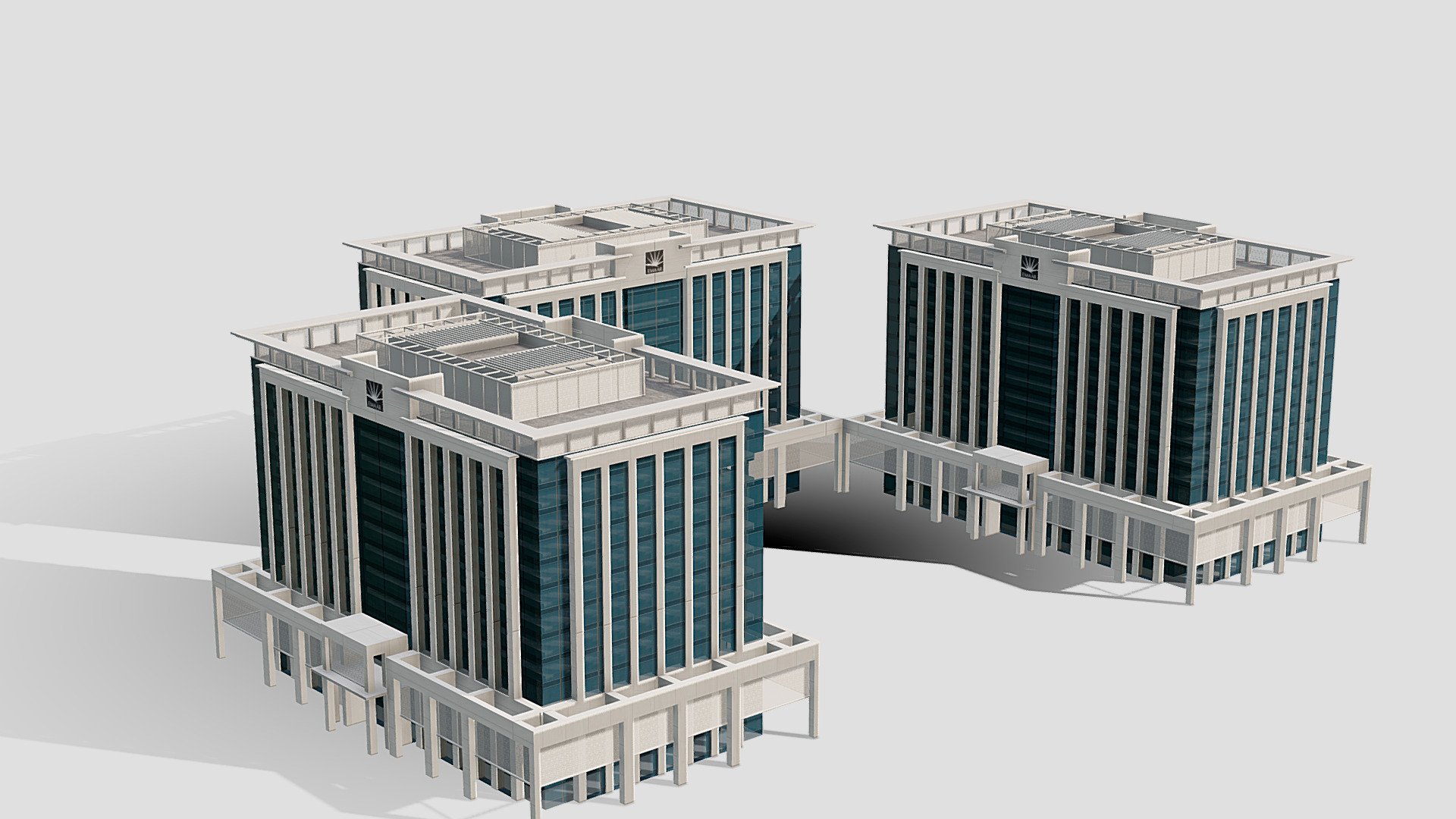 Emaar Square Buildings - Dubai - Buy Royalty Free 3D model by 1Quad (@1 ...