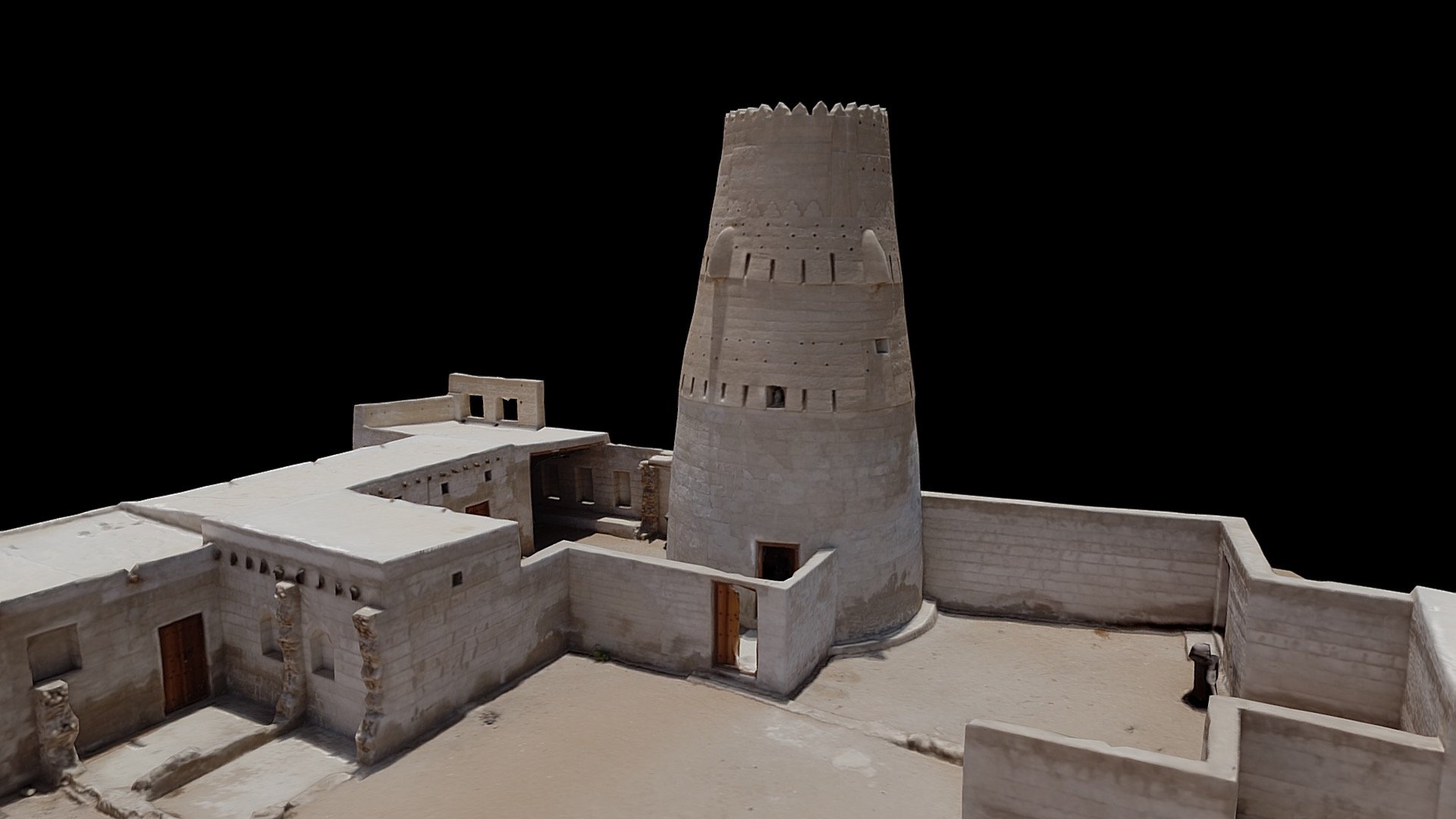 Main Tower - Al-Jazirah Al-Hamra, RAK, UAE - 3D model by Zlatan ...