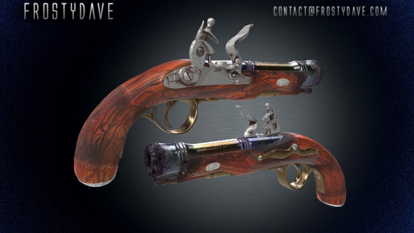 Flintlock - 3D model by FrostyDave [b9b0a5c] - Sketchfab