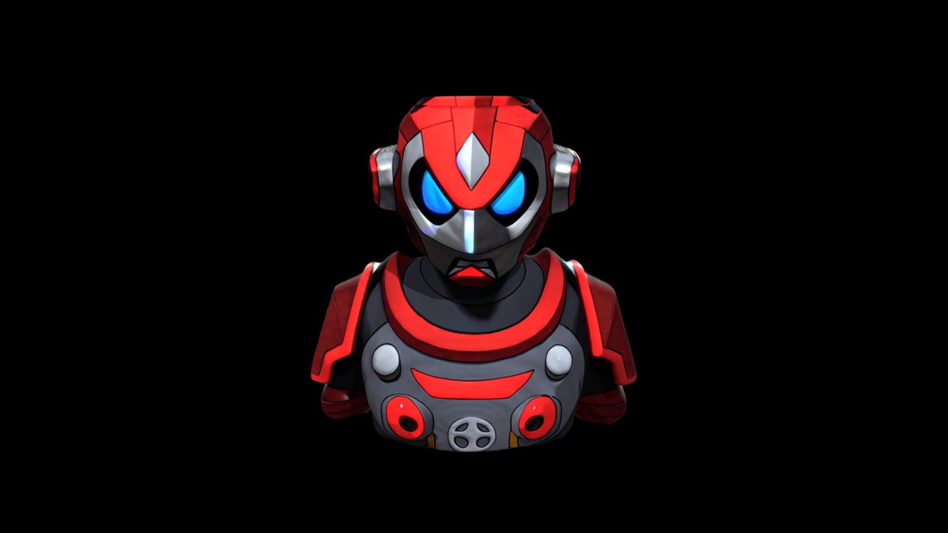 Helmet Mask Robot Cartoon 1958 - Download Free 3D model by klrxyz ...